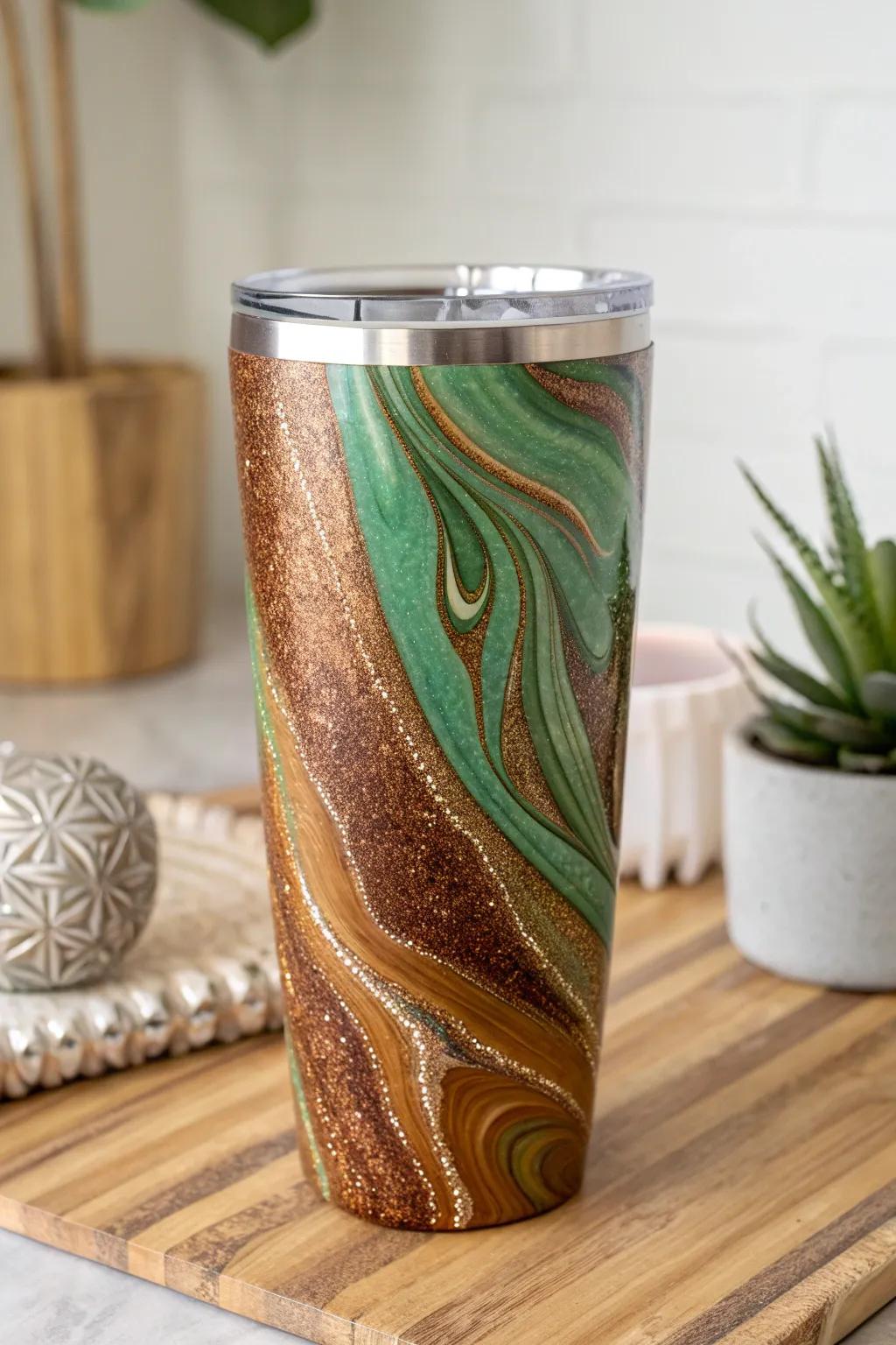 11+ Creative Mica Powder Tumbler Ideas - Casolia