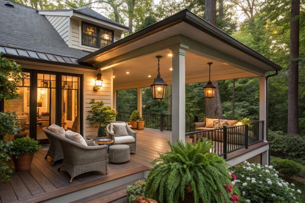 16+ Inspiring Back Porch Roof Ideas