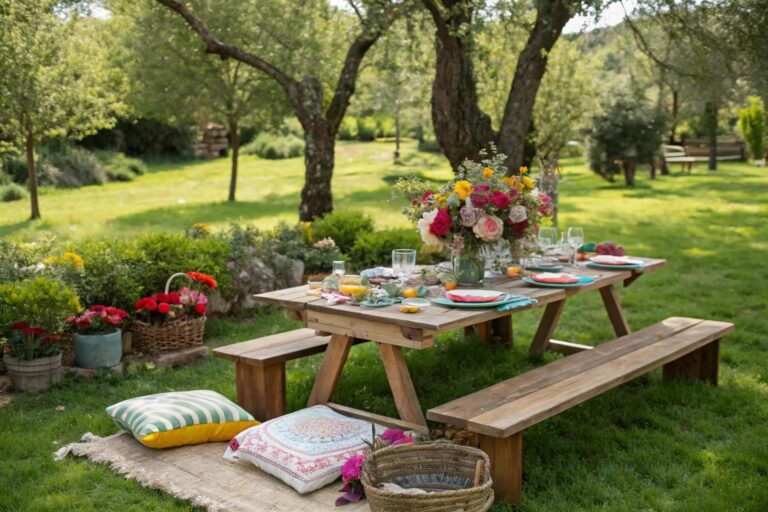 21+ Creative Picnic Table Ideas for Your Backyard