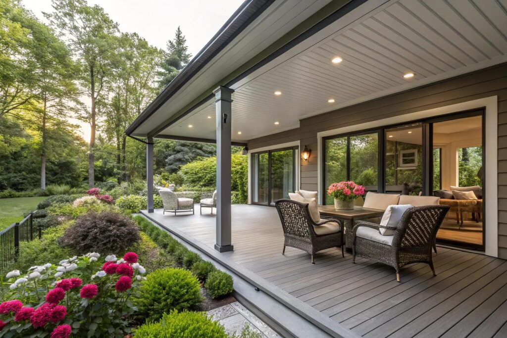 19+ Inspiring Ideas for Covered Decks Attached to Houses