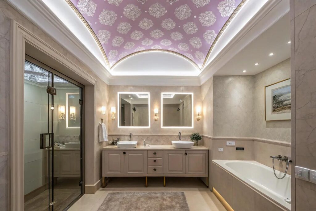 22+ Stunning Painted Ceiling Bathroom Ideas