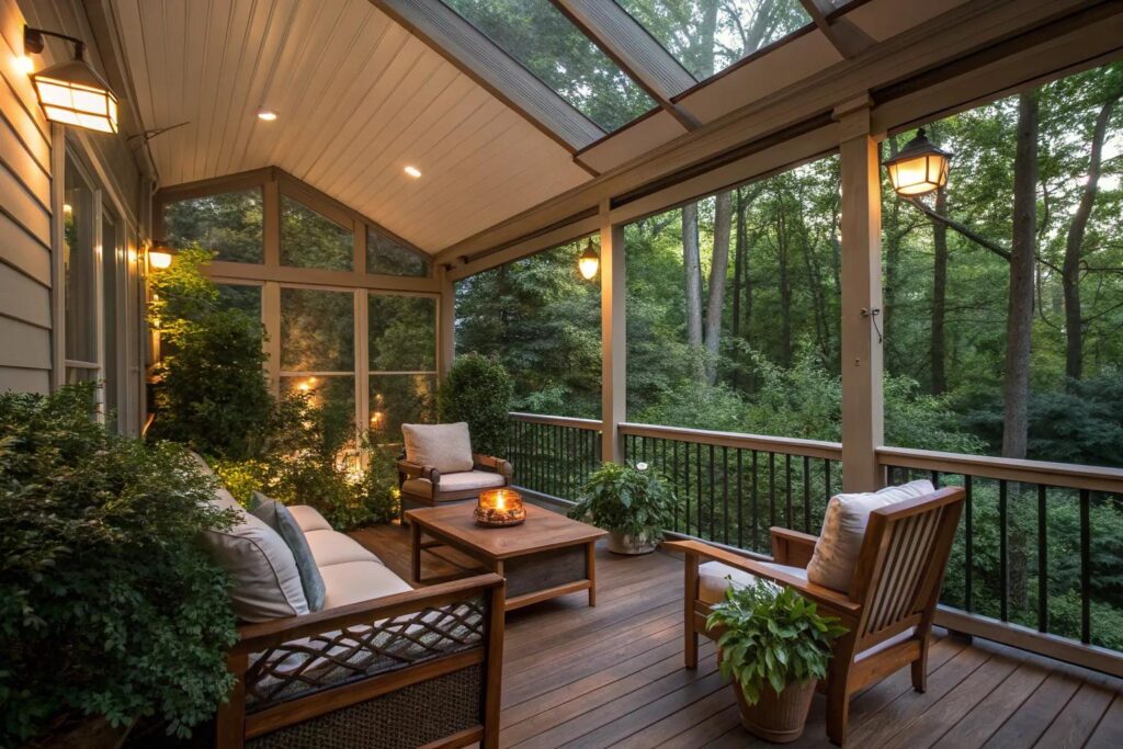 22+ Stylish Screened Porch Ideas with Shed Roof