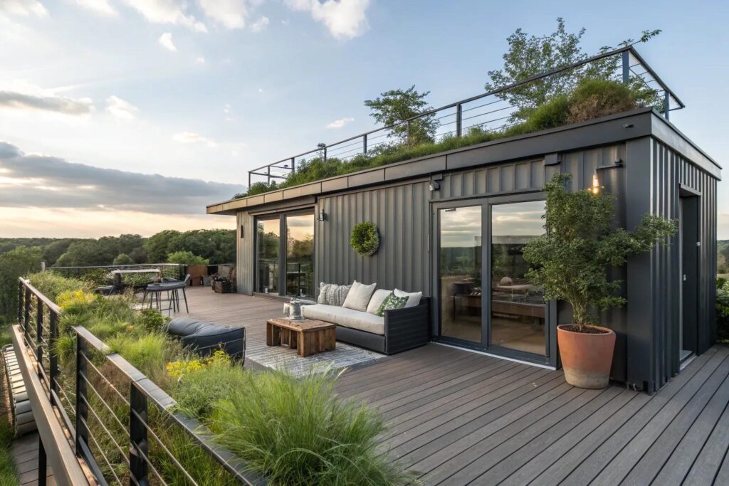 14+ Inspiring Shipping Container Deck Ideas