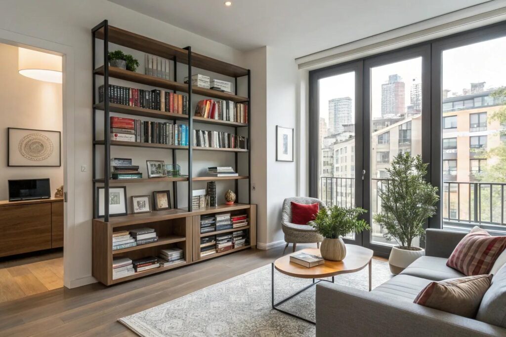 18+ Stylish Bookshelf Ideas for Apartment Living Rooms