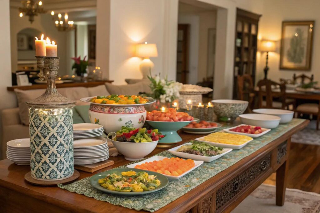 15+ Stylish Buffet Presentation Ideas for Your Home