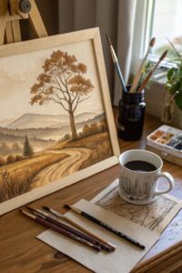 15+ Creative Coffee Painting Ideas to Try at Home