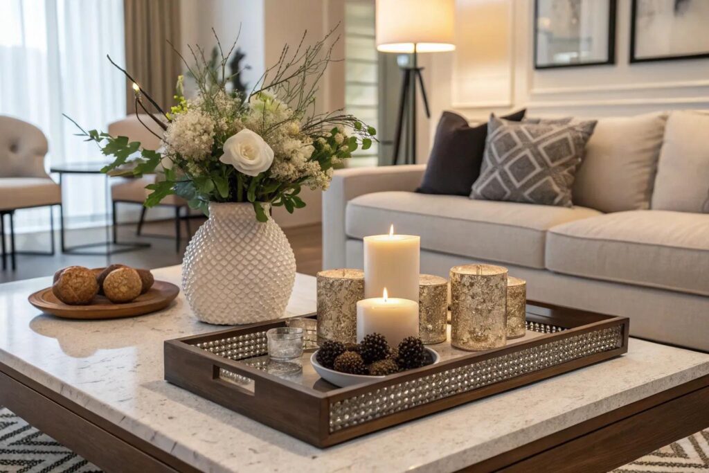 22+ Stunning Coffee Table Centerpiece Ideas