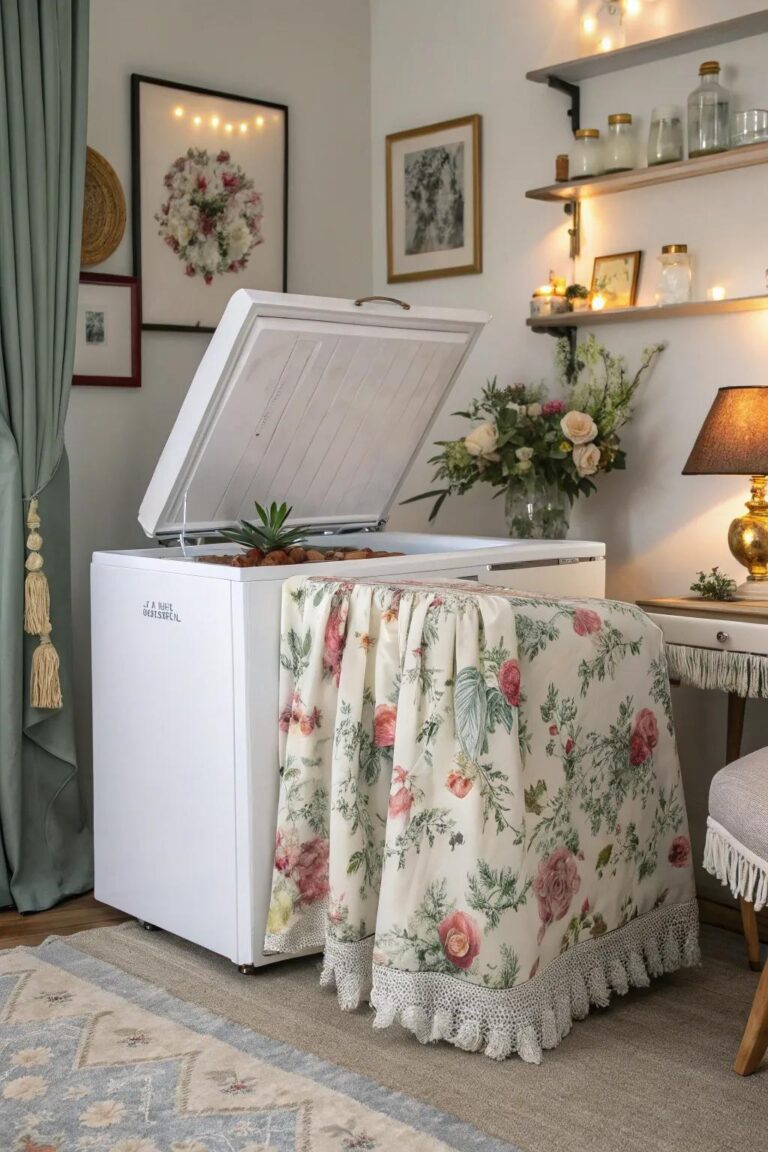 6+ Creative Deep Freezer Cover-Up Ideas