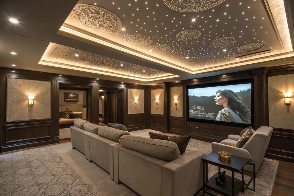 19+ Stylish Home Theater Ceiling Ideas