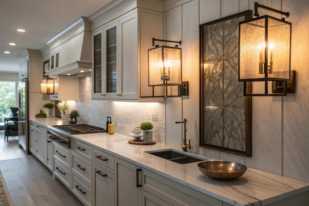 22+ Stylish Kitchen Wall Sconce Ideas