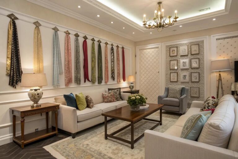 17+ Creative Ribbon Decoration Ideas for Walls