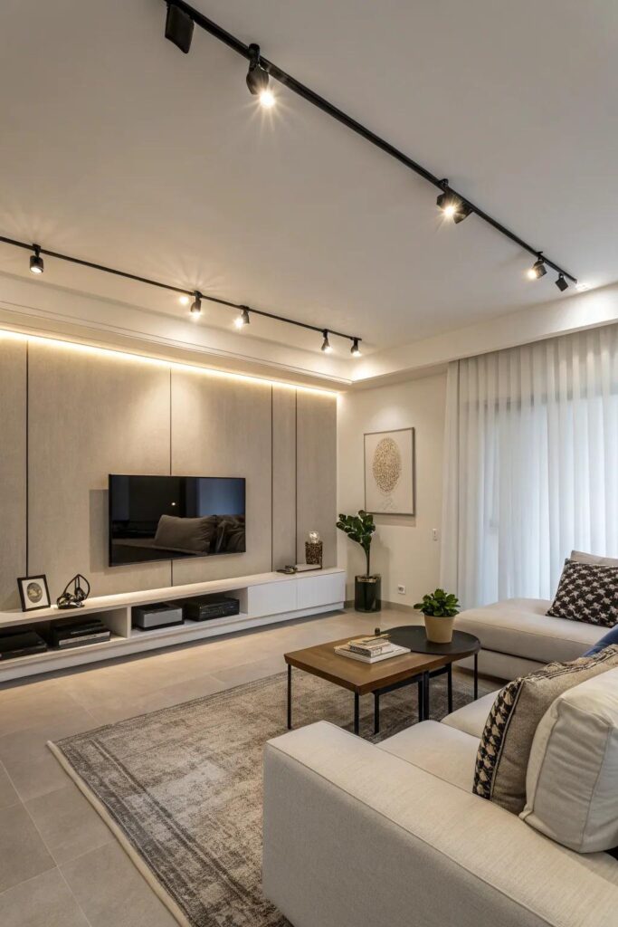 17+ Stylish Track Lighting Ideas for Living Rooms