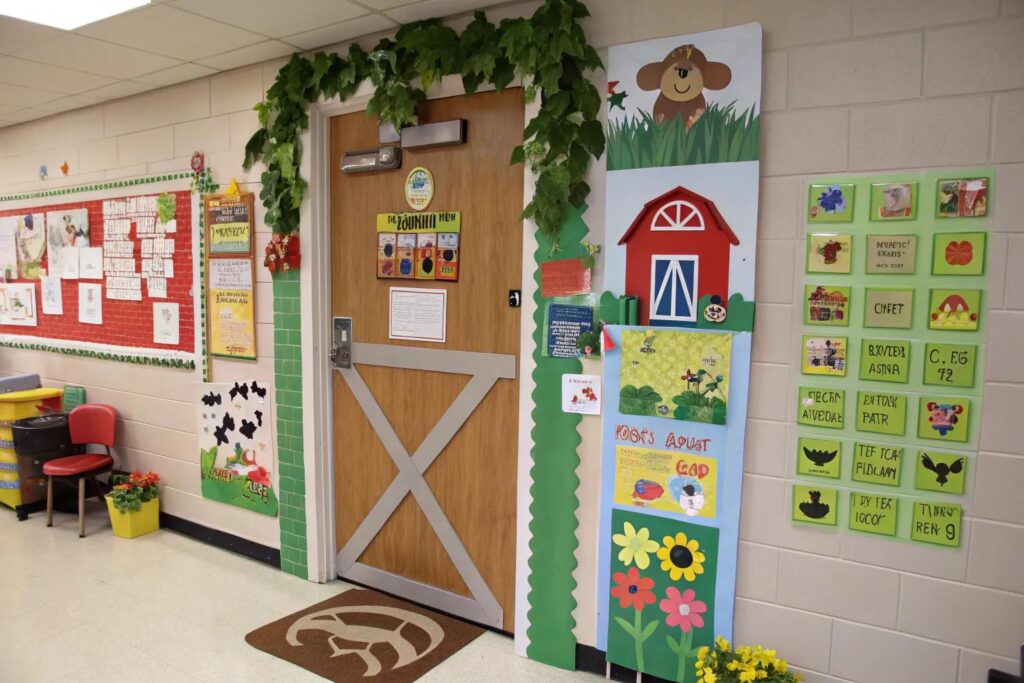 11+ Creative Farm Themed Classroom Door Ideas