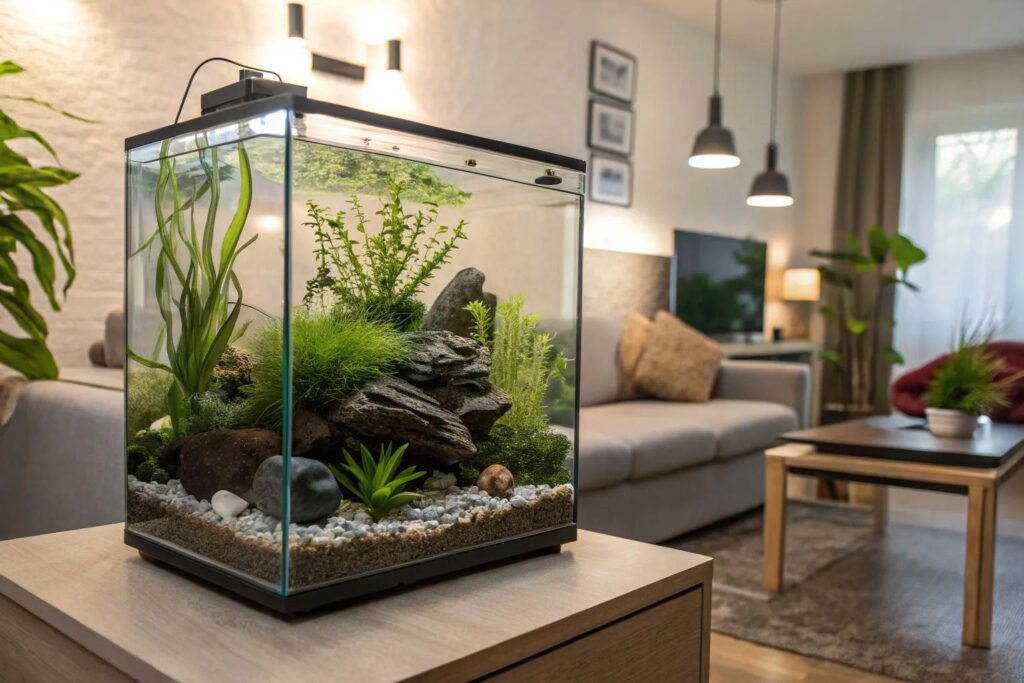 8+ Creative Fish Tank Terrarium Ideas