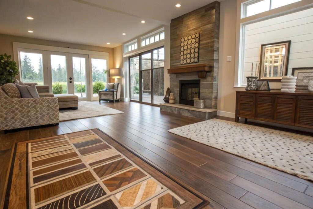 17+ Charming Farmhouse Flooring Ideas