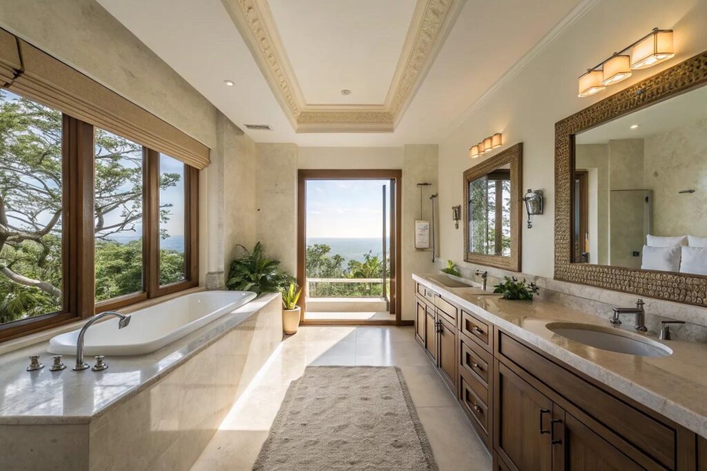 15+ Inspiring Long Bathroom Layout Ideas