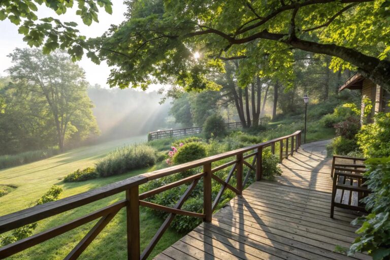 16+ Charming Rustic Deck Railing Ideas