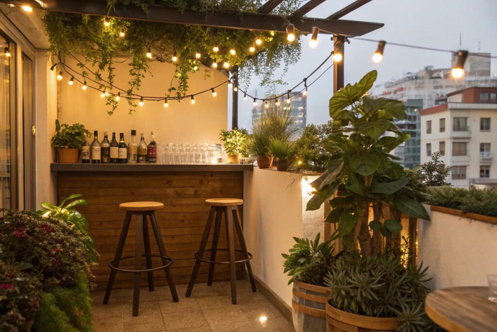 20+ Creative Small Balcony Bar Ideas