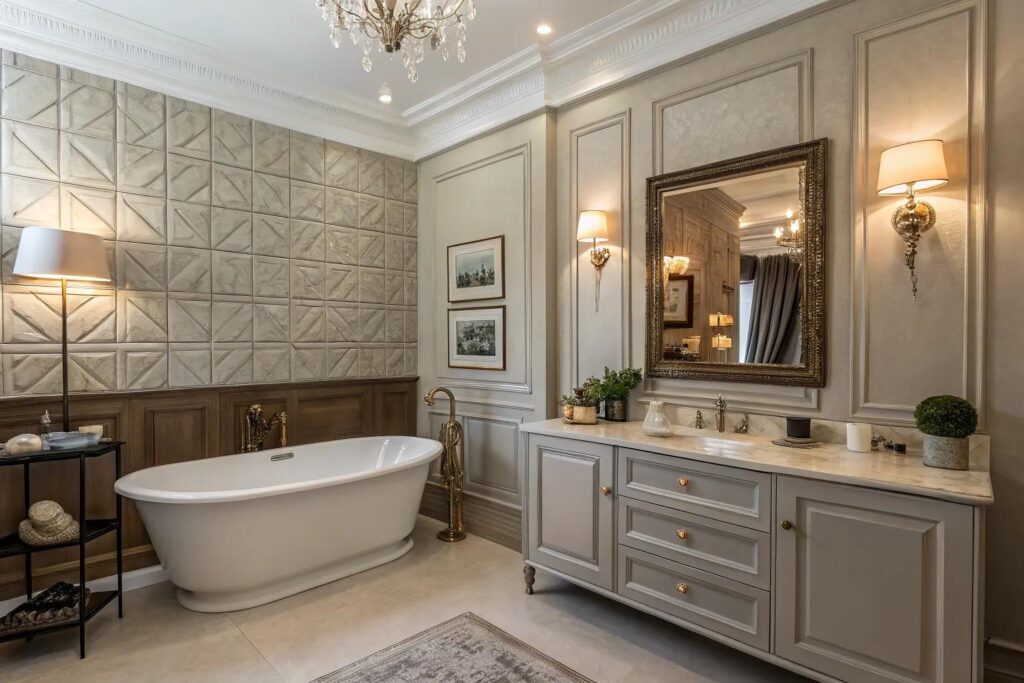 20+ Stylish Wall Panelling Ideas for Your Bathroom