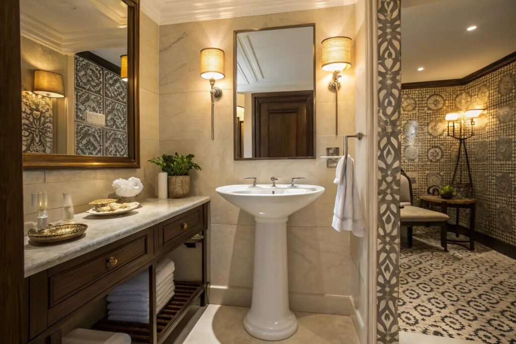 21+ Stylish Bathroom Ideas with Pedestal Sinks