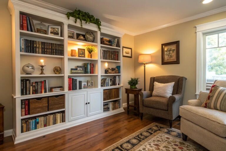 17+ Creative Closet Library Ideas for Cozy Spaces