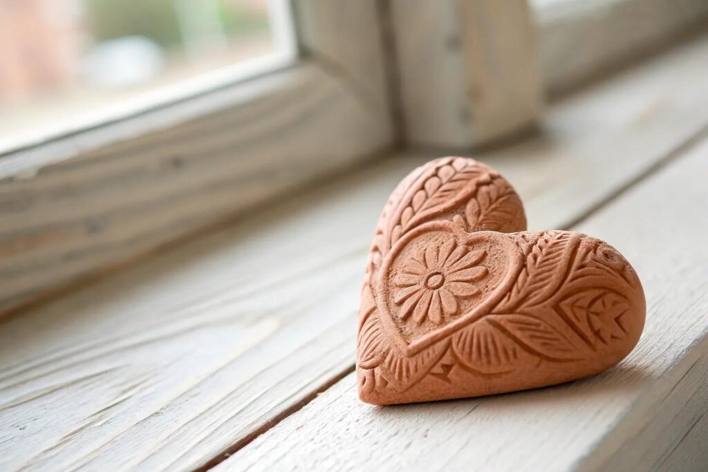 19+ Charming Clay Heart Ideas for Your Home