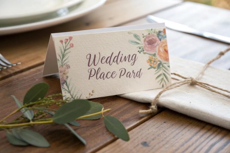 17+ Creative DIY Wedding Place Card Ideas