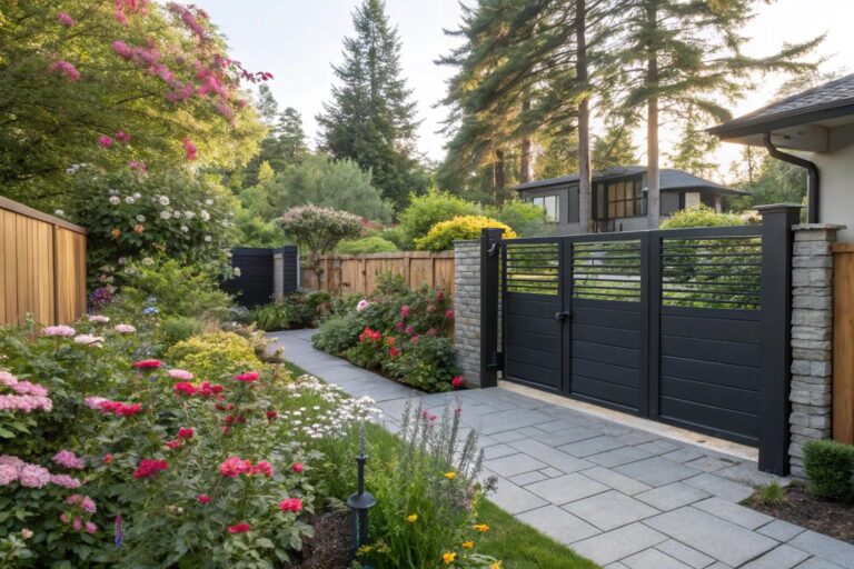 11+ Inspiring Double Gate Fence Design Ideas