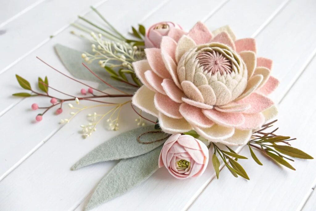 18+ Creative Felt Flower Ideas for Your Home