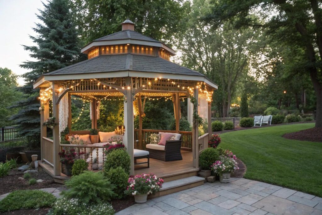 14+ Creative Gazebo Decorating Ideas