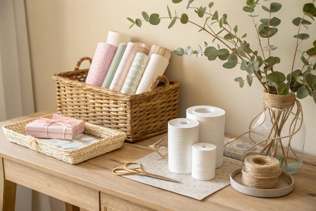 15+ Creative Gift Wrapping Station Ideas