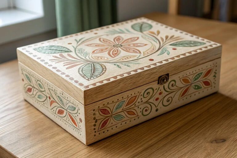 18+ Creative Hand Painted Wooden Box Ideas