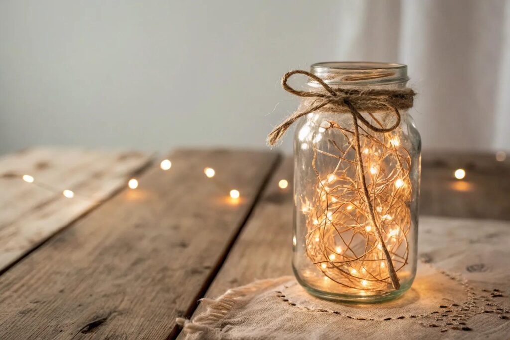 19+ Charming Mason Jar Crafts with Lights Ideas