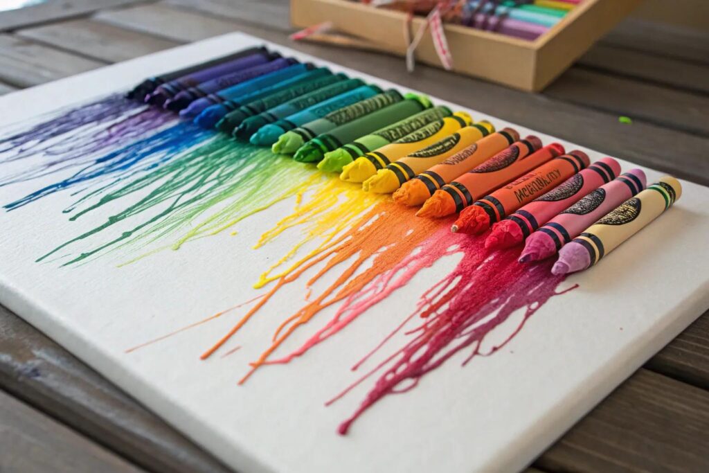15+ Creative Melting Crayons Art Ideas