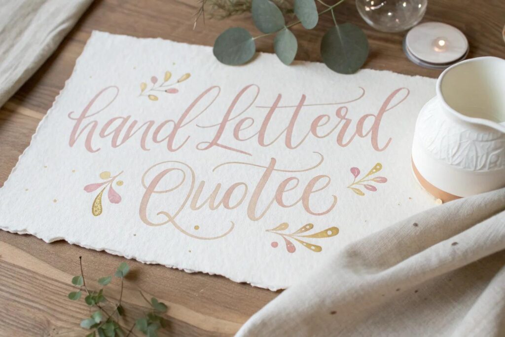 14+ Inspiring Pretty Lettering Ideas for DIY Projects