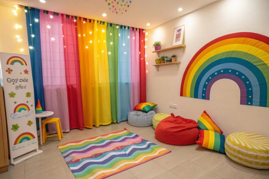 19+ Vibrant Rainbow Room Ideas for a Cheerful Home