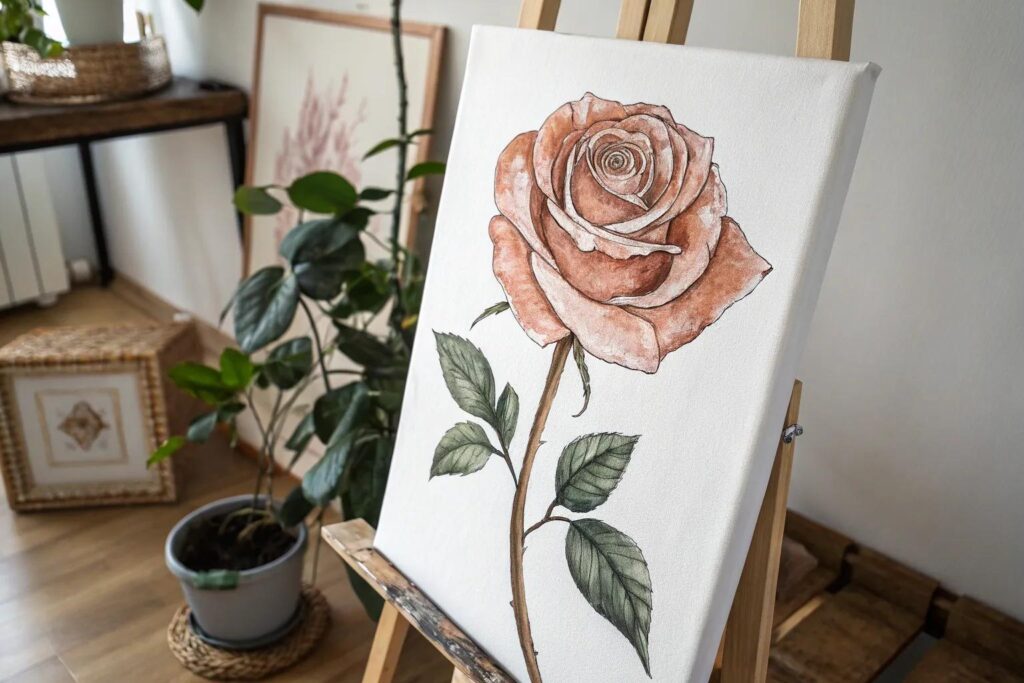 15+ Inspiring Rose Painting Ideas for Your Home
