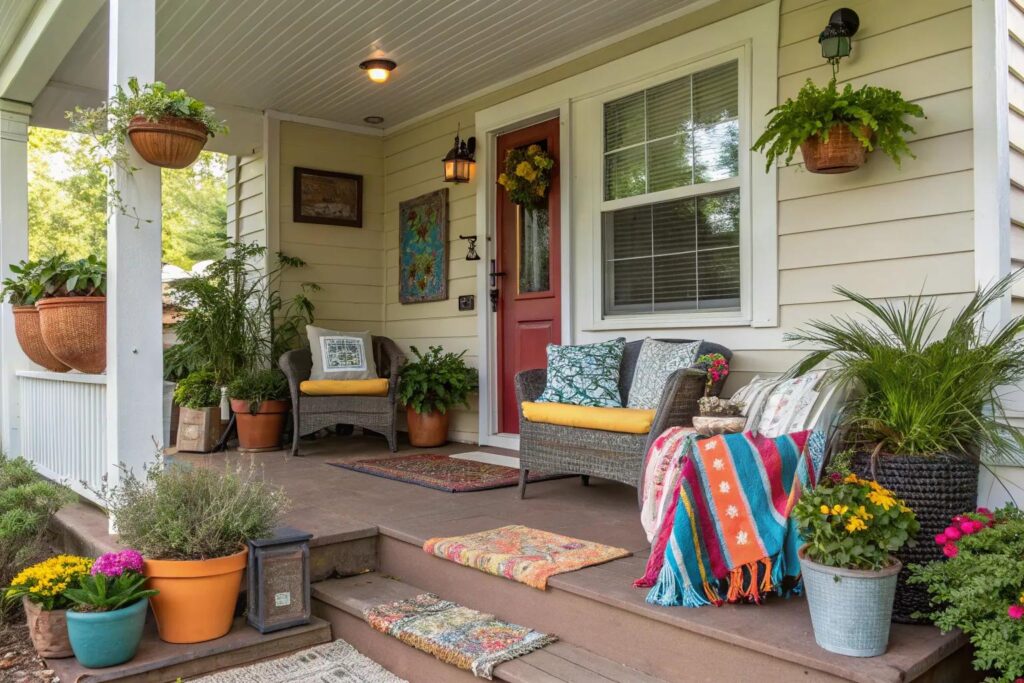17+ Charming Farmhouse Porch Railing Ideas
