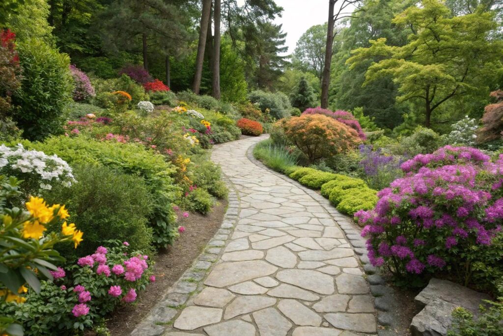 19+ Inspiring Stone Walkway Ideas for Your Garden