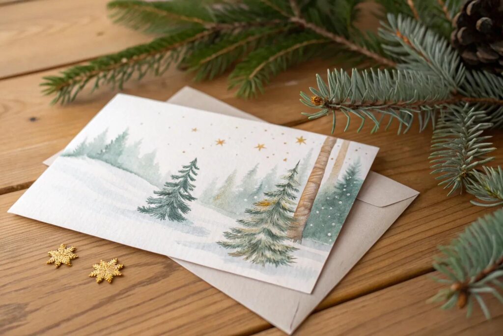 18+ Inspiring Watercolor Christmas Card Ideas