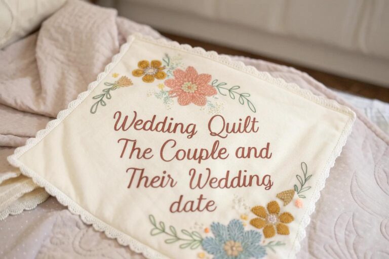 17+ Creative Wedding Quilt Label Ideas