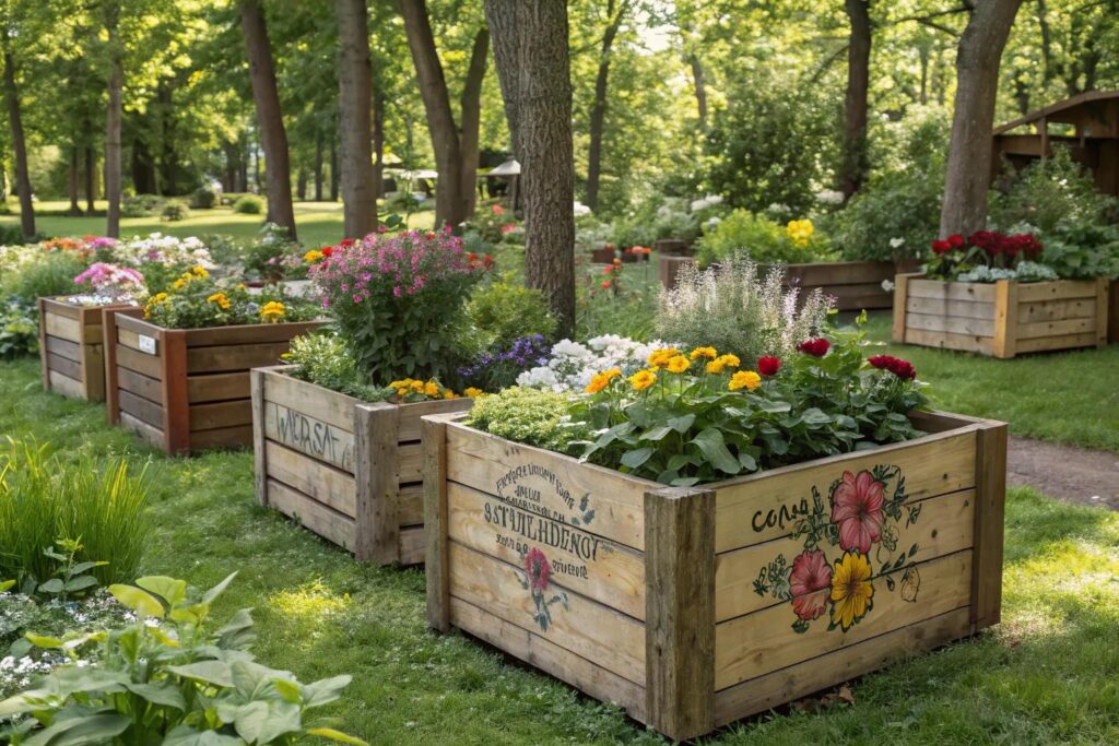 15+ Charming Wooden Flower Box Ideas