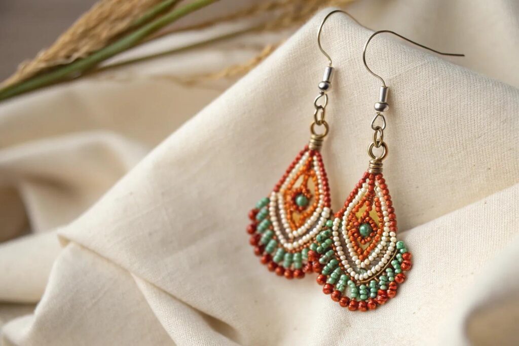 17+ Inspiring Beaded Earrings Pattern Ideas