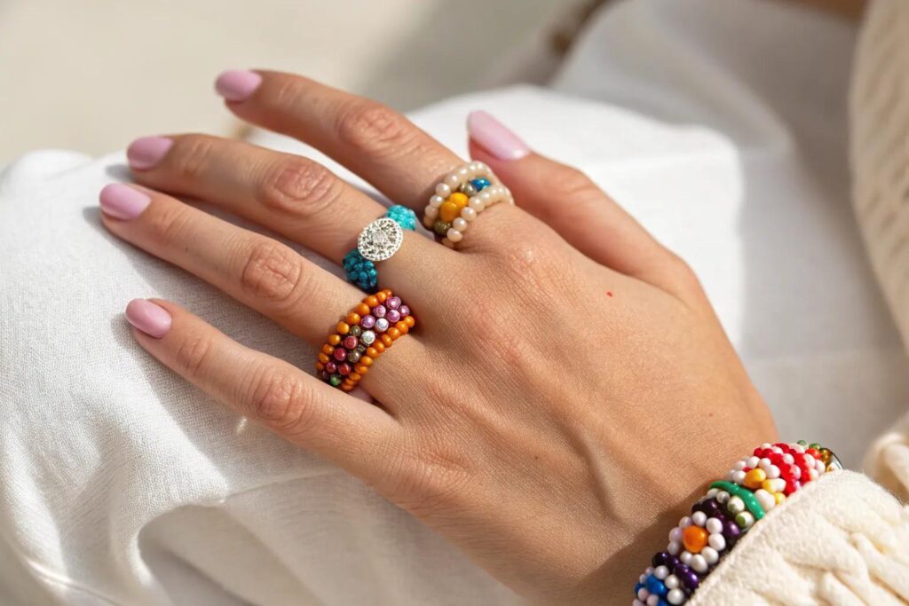 18+ Creative Beaded Ring Ideas to Try at Home