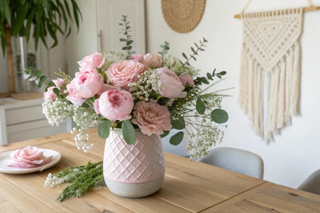 21+ Charming DIY Pink Centerpiece Ideas