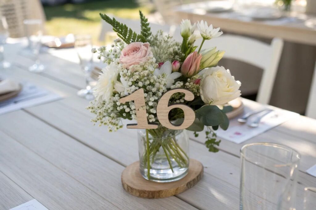 18+ Charming DIY Sweet 16 Table Centerpiece Ideas
