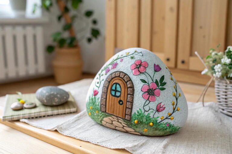 19+ Enchanting Fairy Garden Rock Painting Ideas