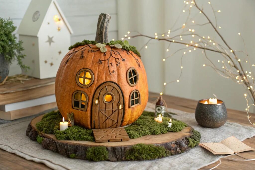 17+ Magical Fairy House Pumpkin Carving Ideas