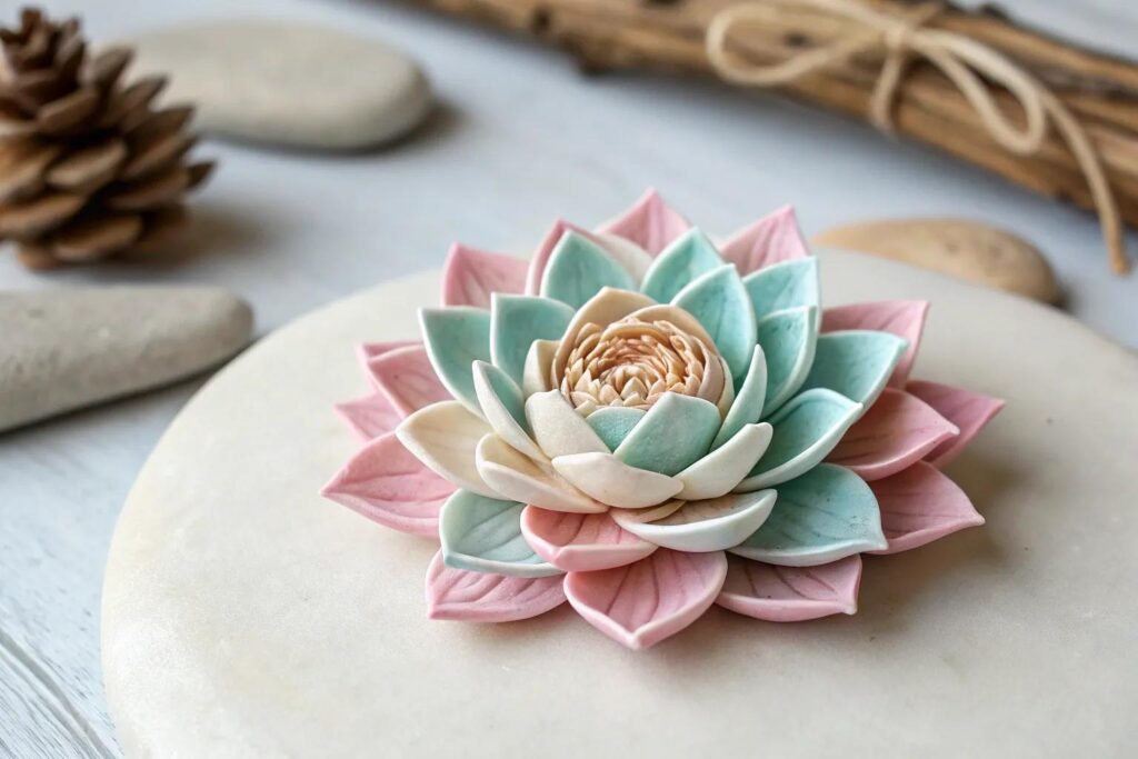 18+ Creative Flower Clay Art Ideas for Your Home