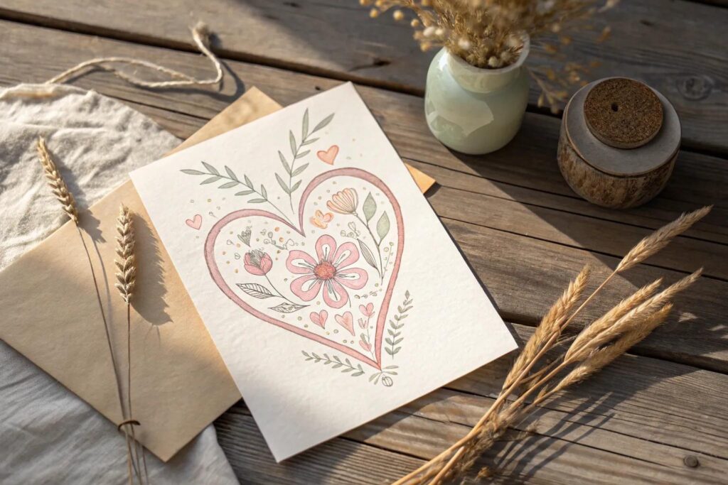 17+ Creative Hand-Drawn Valentine's Card Ideas